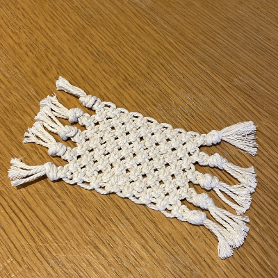 Macrame Madness: Mug Rug