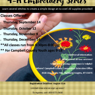4-H Embroidery Series